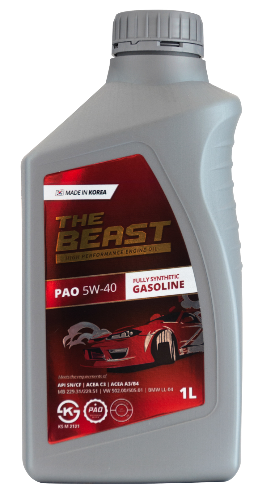 E0102L01U1 THE BEAST Синтетическое моторное масло PAO 5W-40 1л в ...